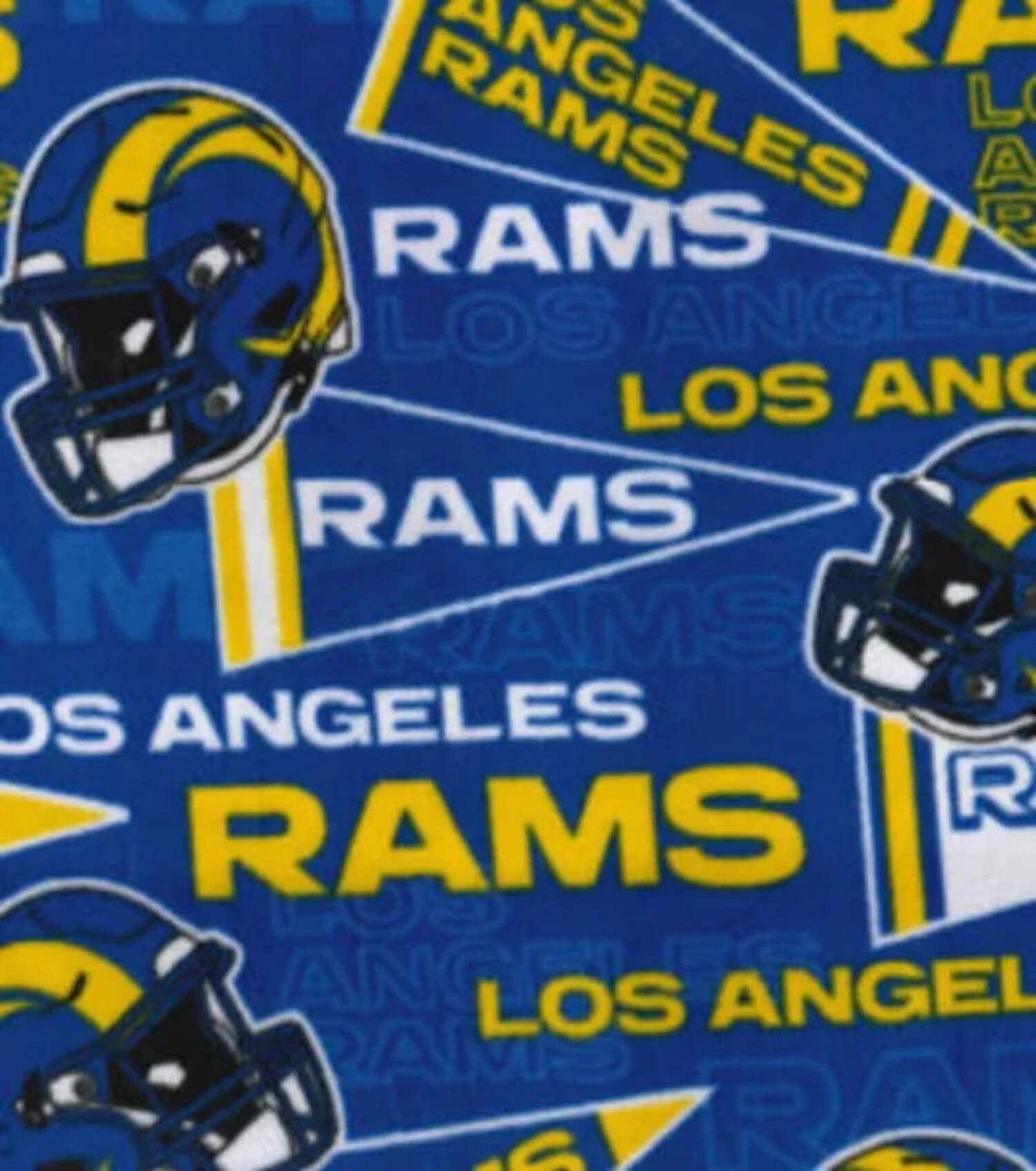 Rams Retro Fleece Fabric - Walmart.com