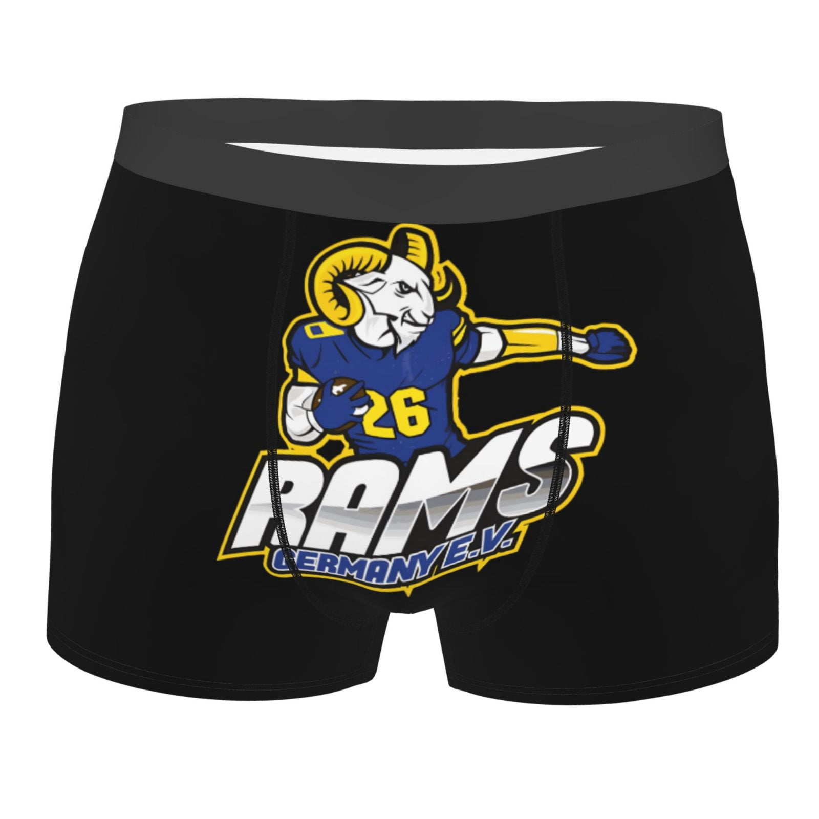 Rams Sports Theme Men Teen Boys Boxer Briefs (S-XXL) Fun Boxers Unique ...