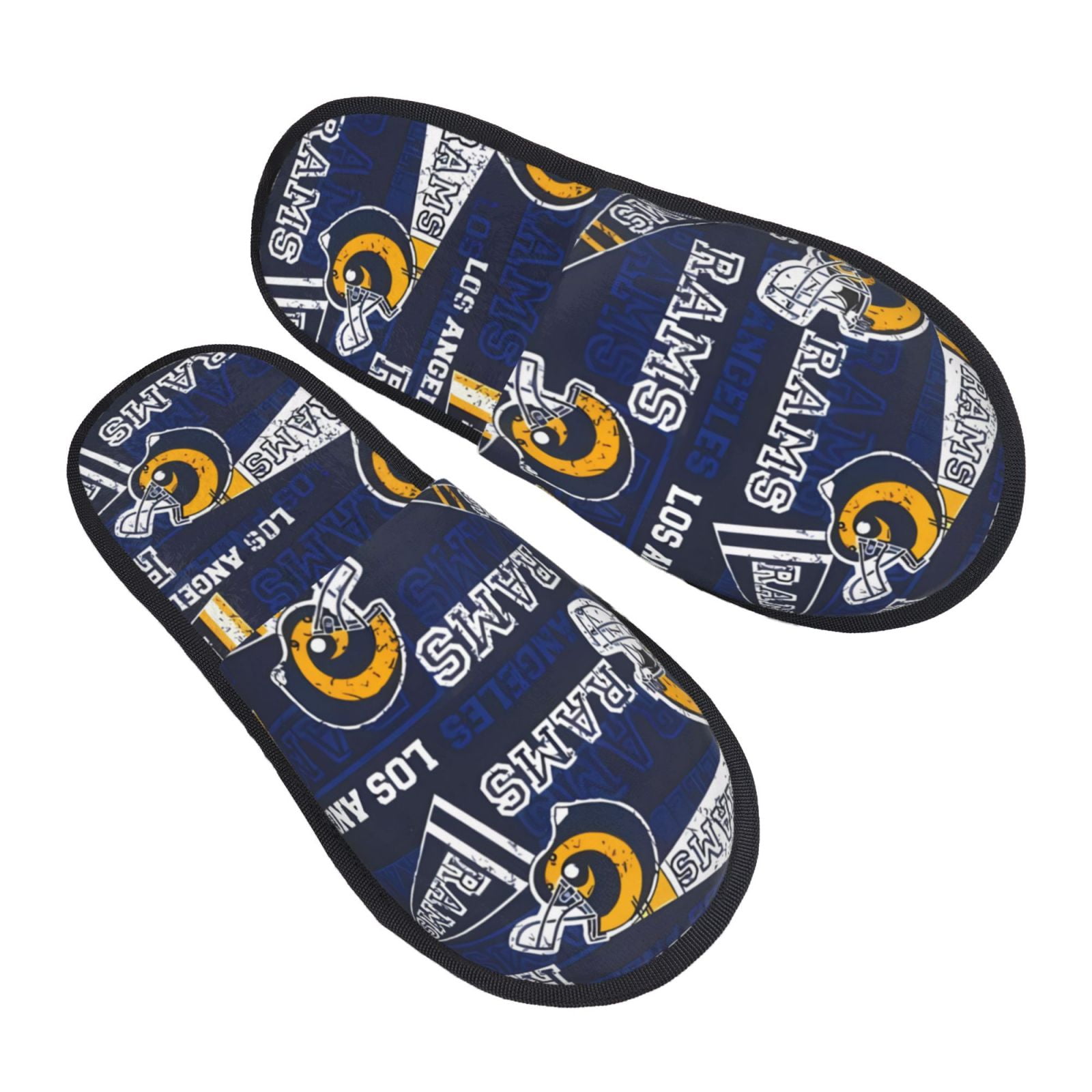 Rams Team Theme Furry EVA Slippers Warm Slippers Indoor Slippers Winter ...