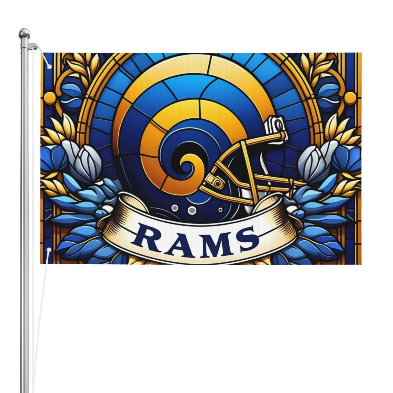 Rams Three Layer personalized Double Sided Flag Football Fans National ...