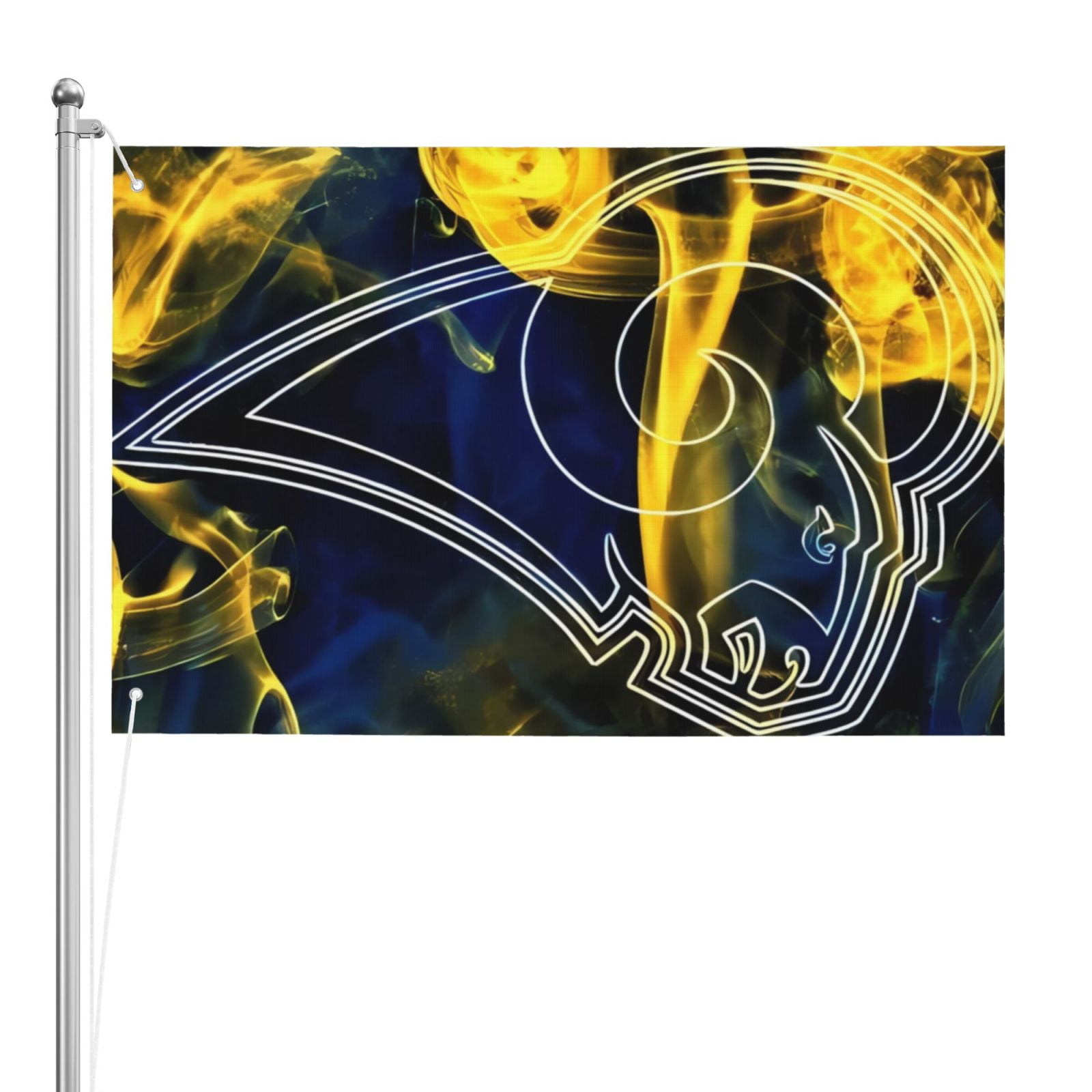 Rams Three Layer personalized Double Sided Flag Football Fans National ...