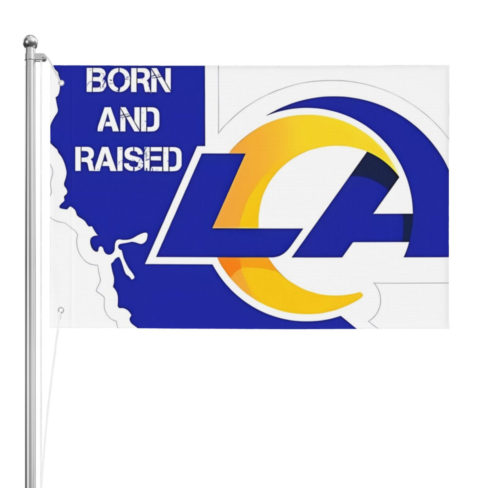 Rams Three Layer personalized Double Sided Flag Football Fans National ...