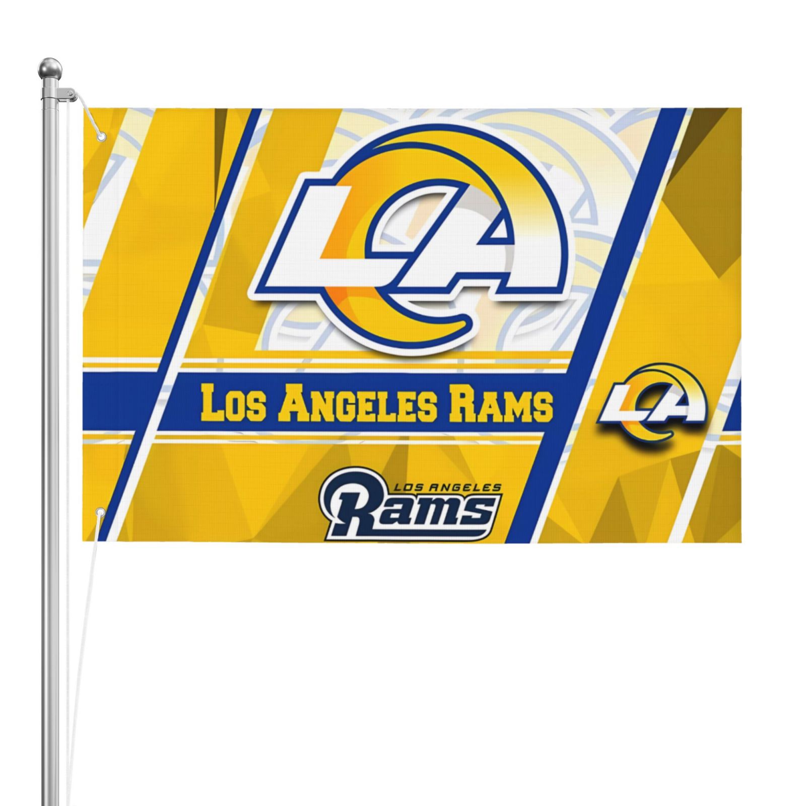 Rams Three Layer personalized Double Sided Flag Football Fans National ...