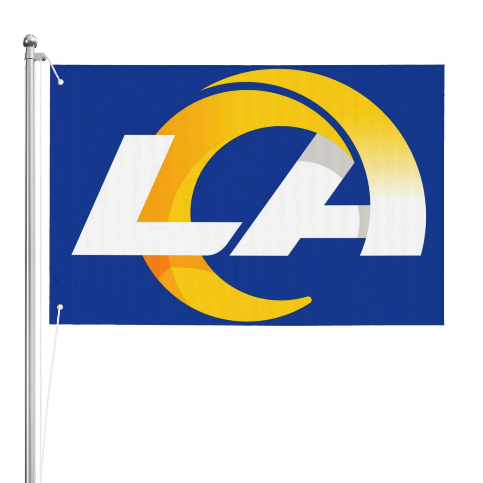 Rams Three Layer personalized Double Sided Flag Football Fans National ...