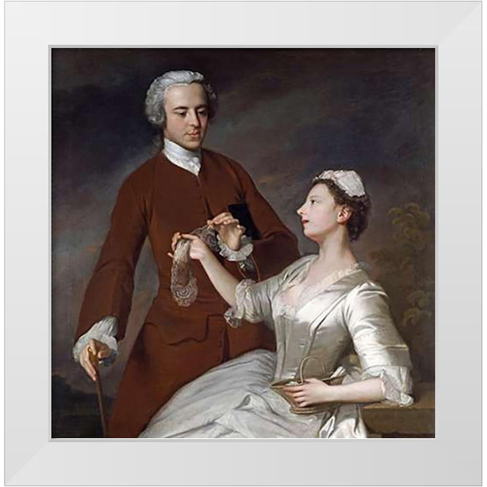 Ramsay, Allan 12x12 White Modern Wood Framed Museum Art Print Titled ...