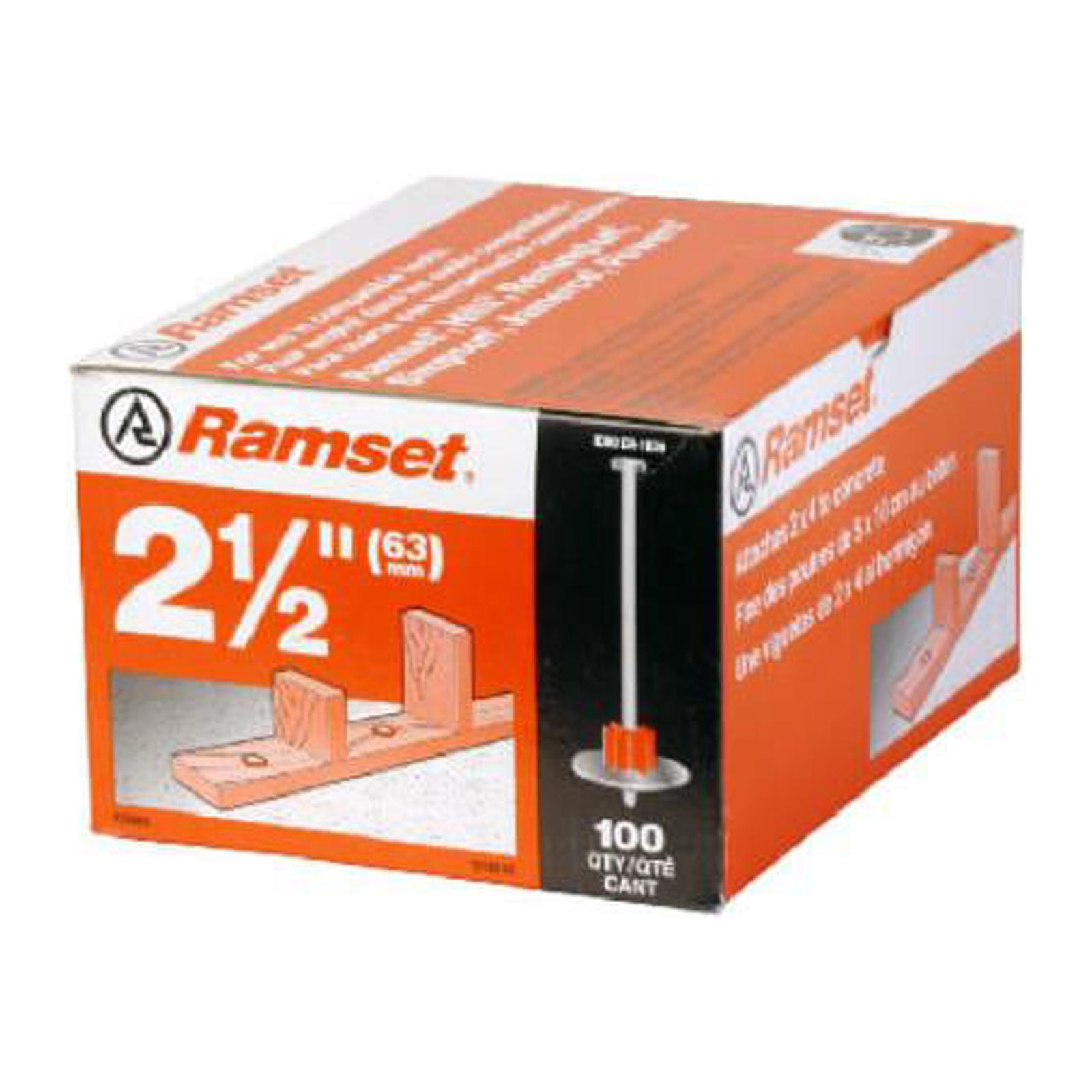 Ramset 2-1/2 In. Fastening Pin with Washer (100-Pack) - Walmart.com