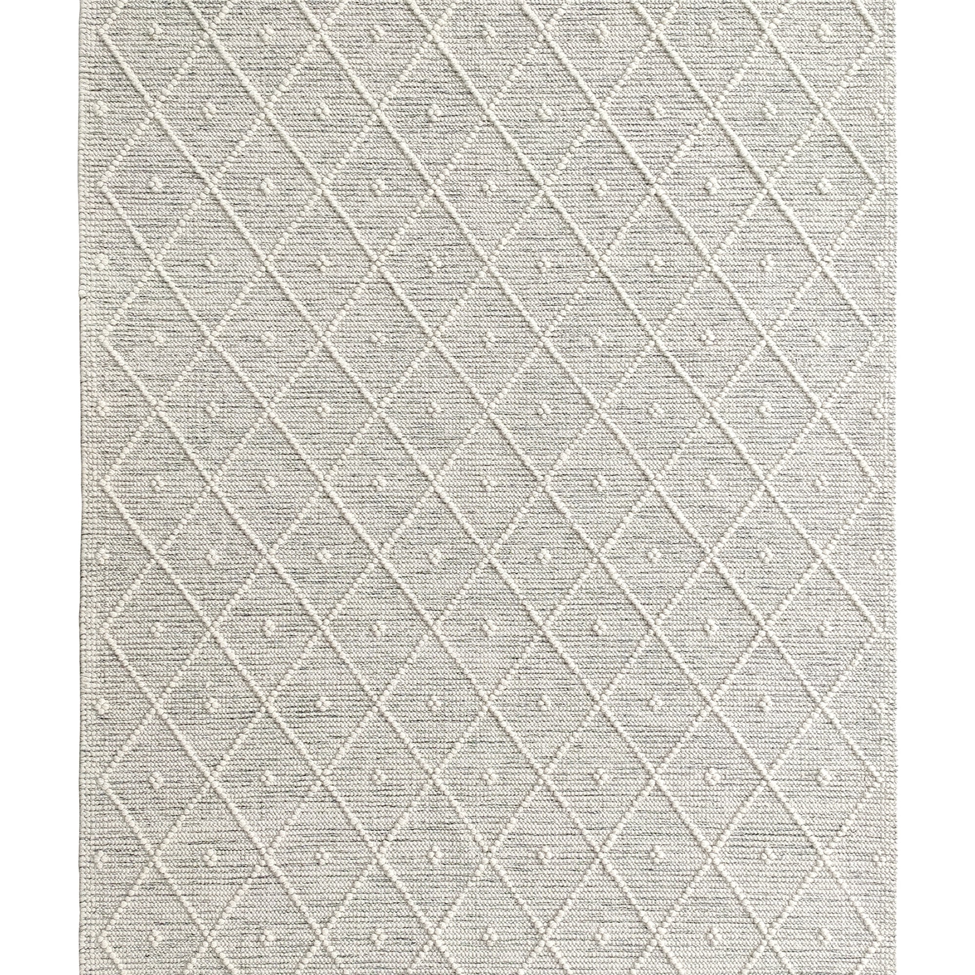 Ramsha Handmade Natural White Color Wool & Cotton Woven Rug - SRN 012 - Walmart.com