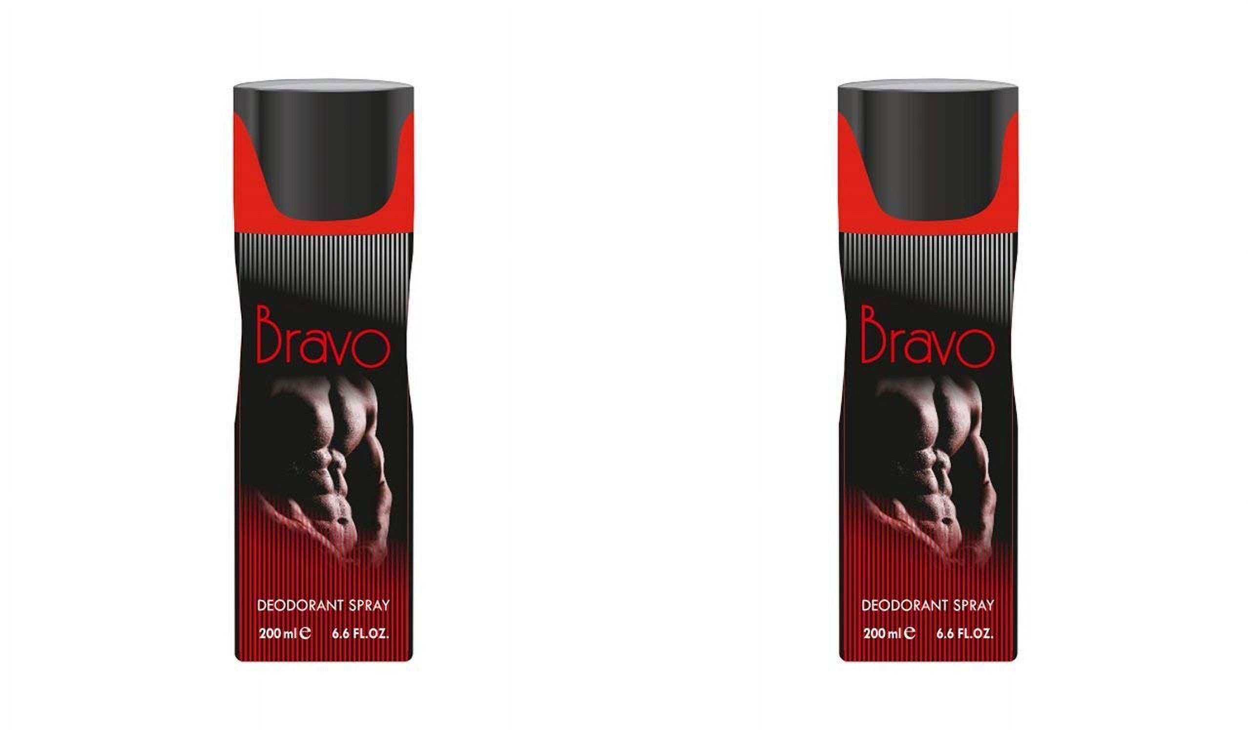 Ramsons Bravo Perfume Deodorant Spray For Men Pack Of 2X 200ml - 6.6 Fl ...