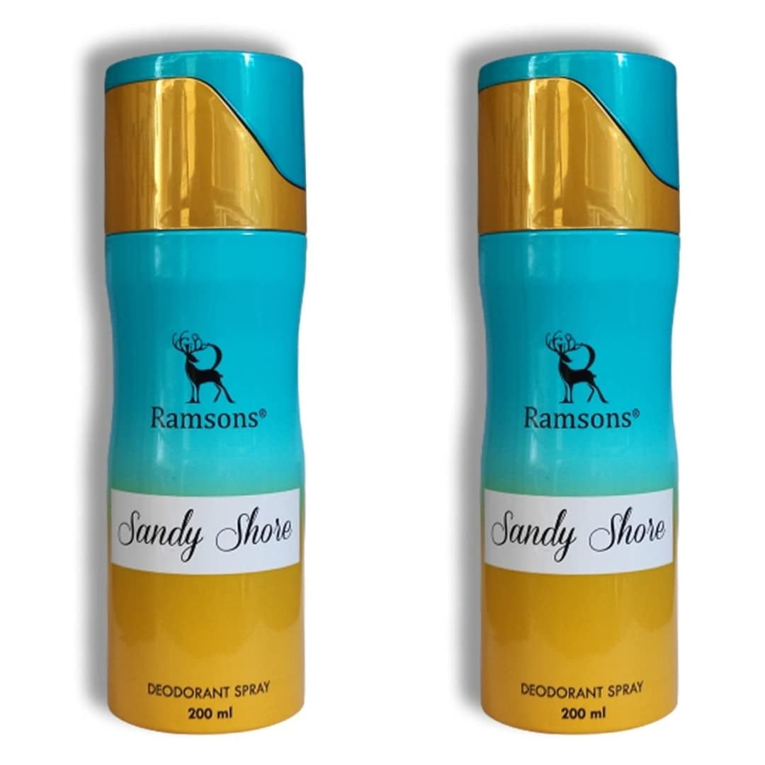 Ramsons Sandy Shore Perfume Deodorant Spray For Men & Women Pack Of 2X ...