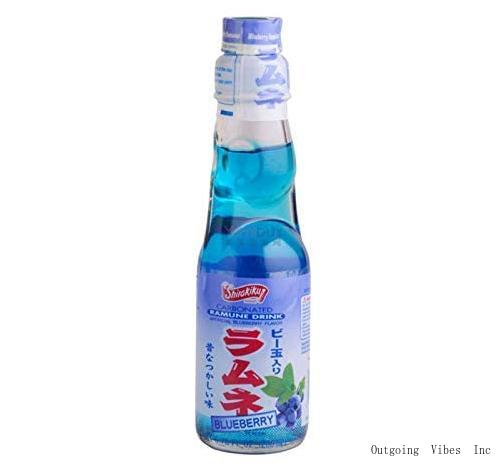 Ramune Japanese Marble Soda Choose Your Flavor (Blueberry) - Walmart.com