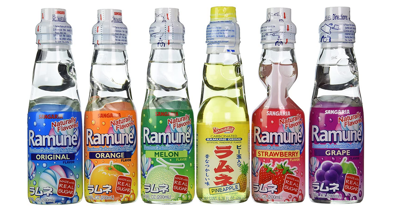 Hata Ramune Japanese Soda 6.76 oz, Assorted Flavors, 6-Pack Marble Drink - Walmart.com