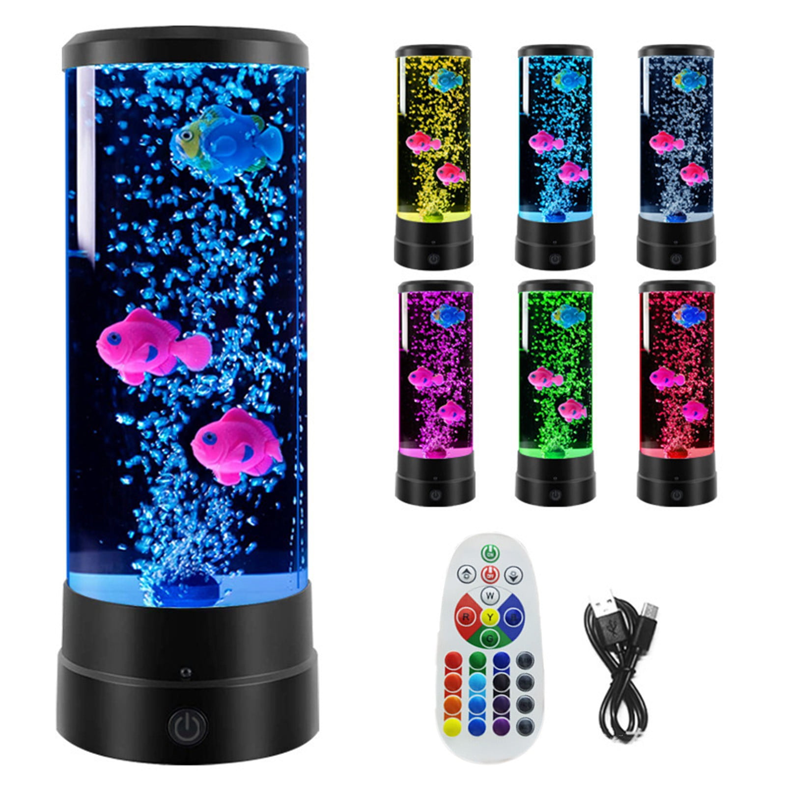 RanBlesu Jellyfish Lamp with 16 Color Changing Effect Night Lamp ...