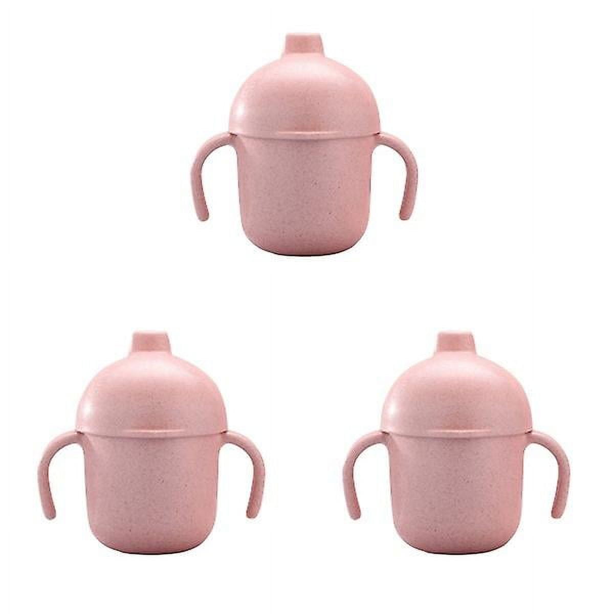 RanSeTi 3 Pcs Household Wheat Portable Water Cup With Handle Mini ...