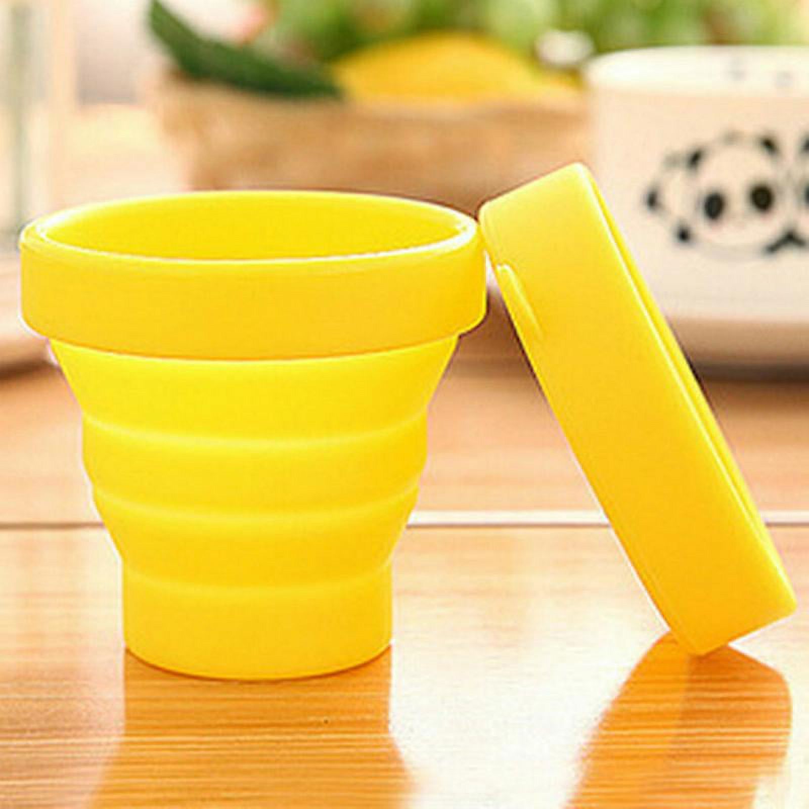 RanSeTi Fold Water Cup Silicone Retractable Folding Cup With Lid ...