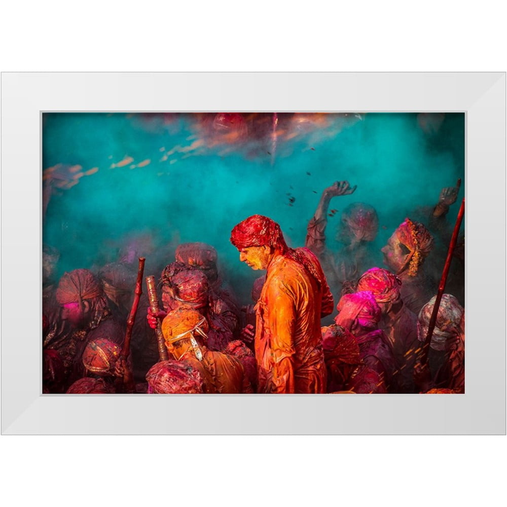 Rana, Ajit 24x17 White Modern Wood Framed Museum Art Print Titled - A ...