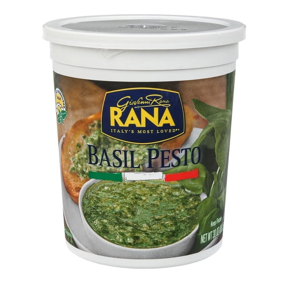 Giovanni Rana Basil Pesto Sauce, 30 Ounce, DOP Genovese, Refrigerated ...
