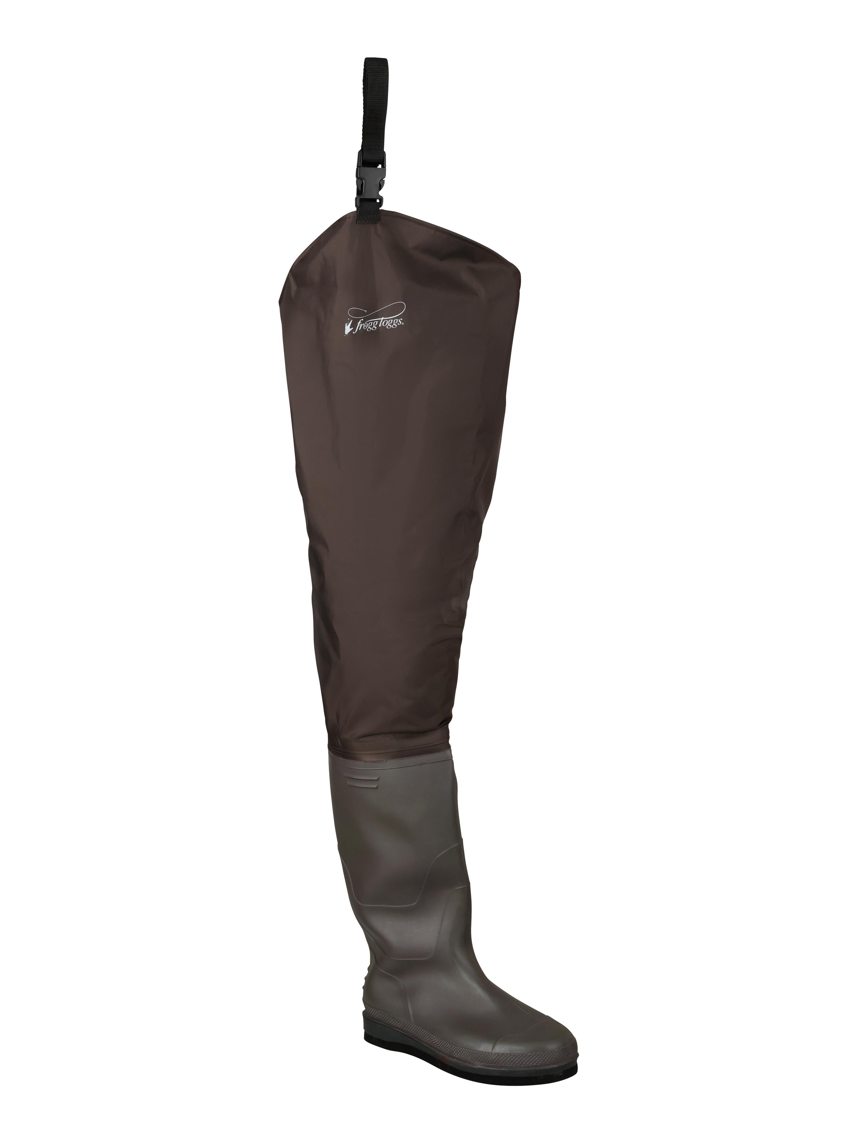 Frogg Toggs Rana II Bootfoot PVC Felt Hip Wader | Brown | Size 12 ...