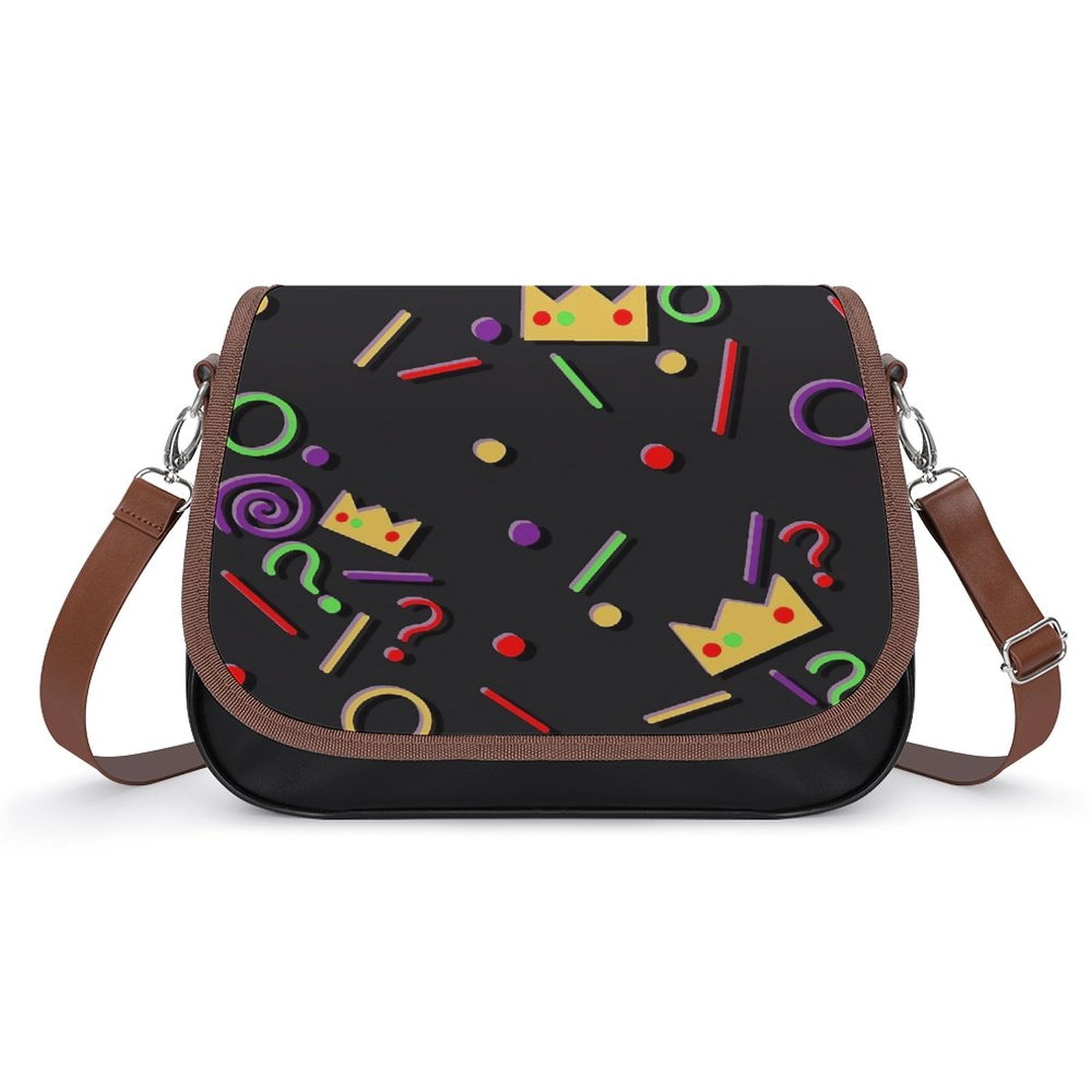 Ranboo Pattern Vintage Crossbody Bag for Women Medium Leather Hobo Bags ...
