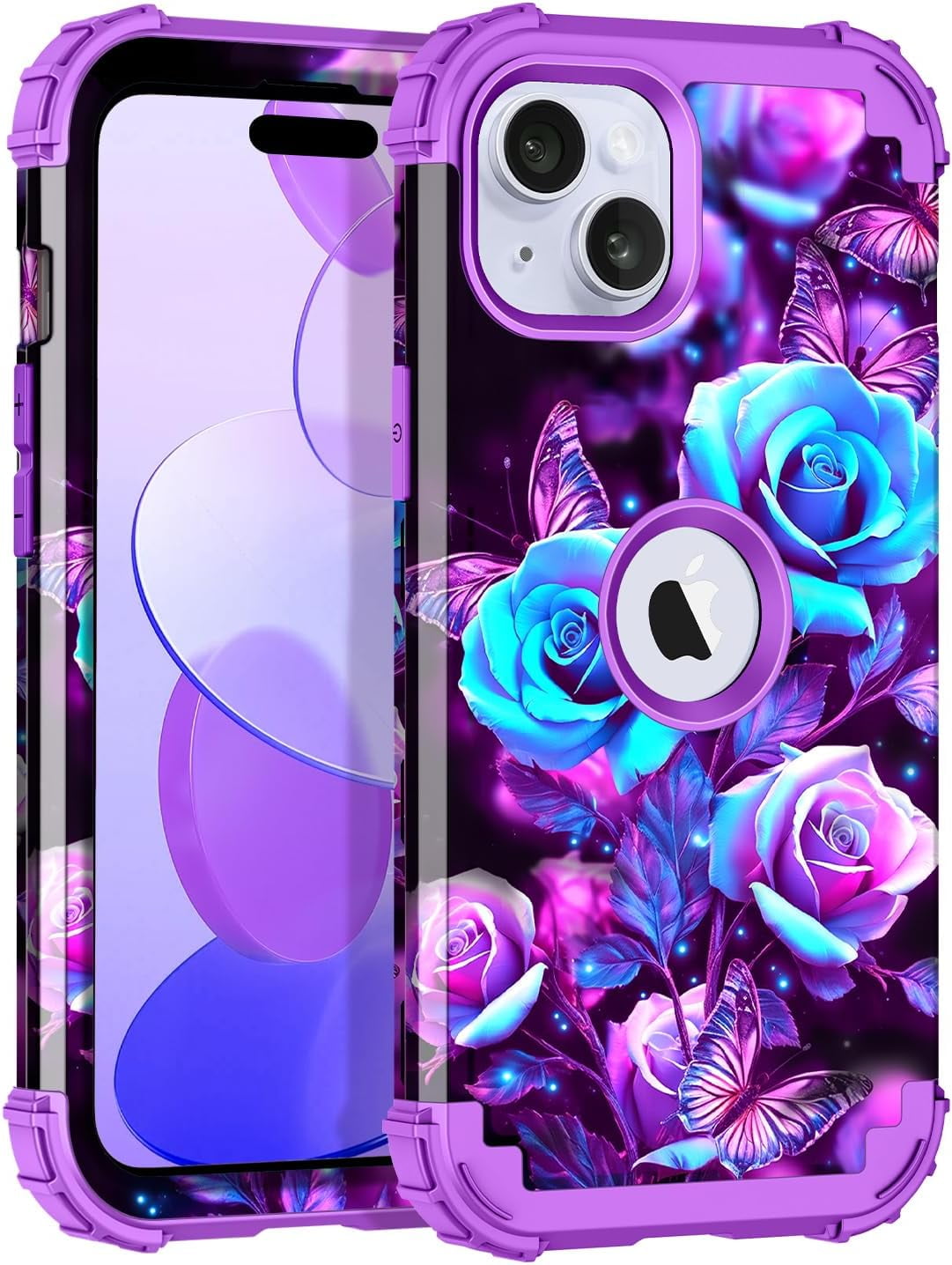 Rancase Compatible with iPhone 15 Plus Case,Heavy Duty 3 in 1 ...