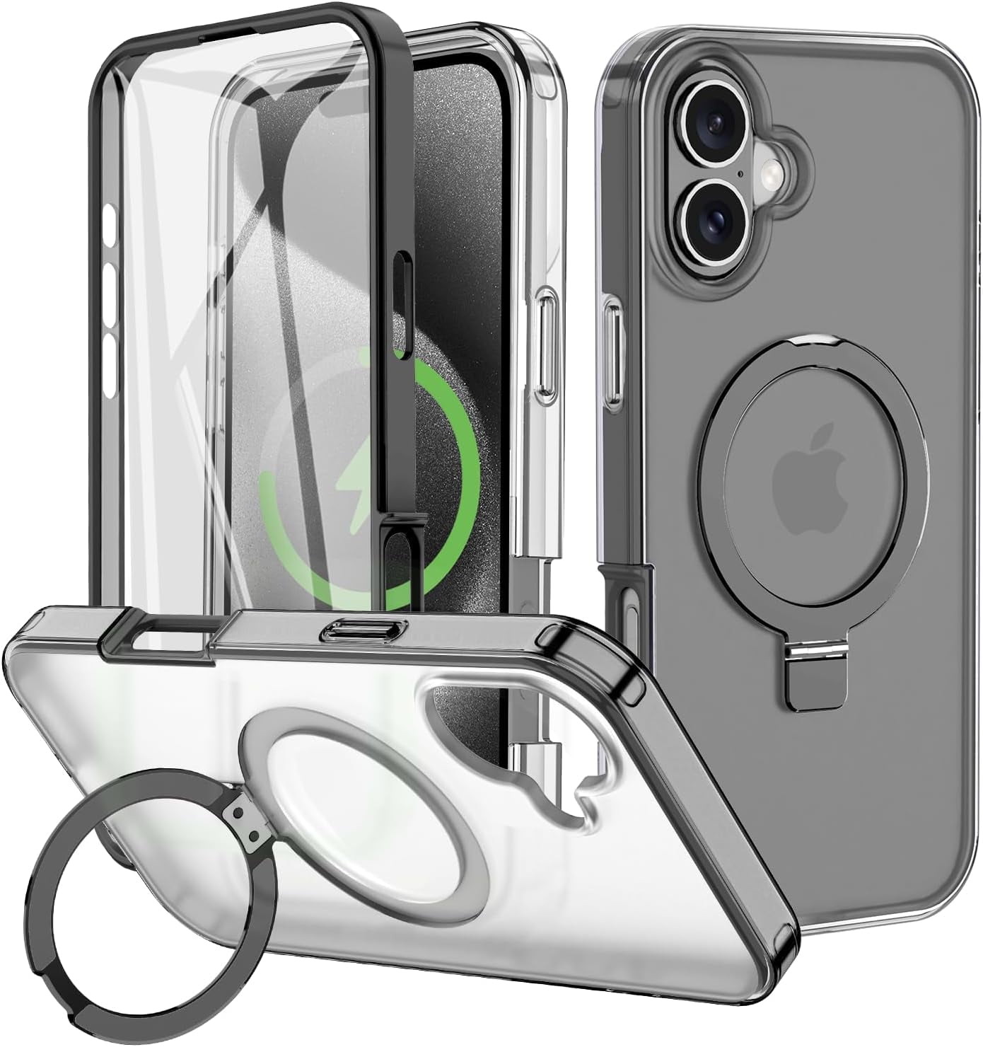 Rancase for iPhone 16 Plus Case with Magnetic Invisible Stand - Slim ...