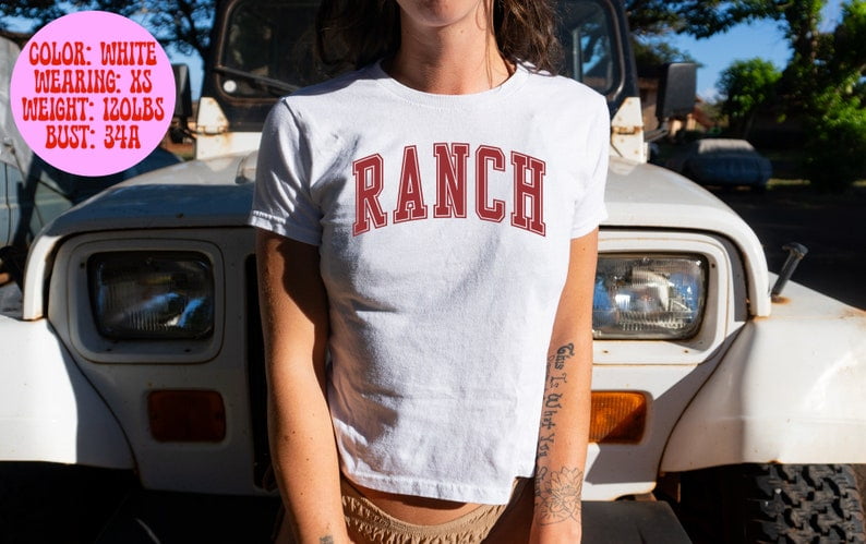 Ranch Baby Tee, SNUG FIT, Gifts, Shirt, Tshirt for Her, Women, Trendy ...