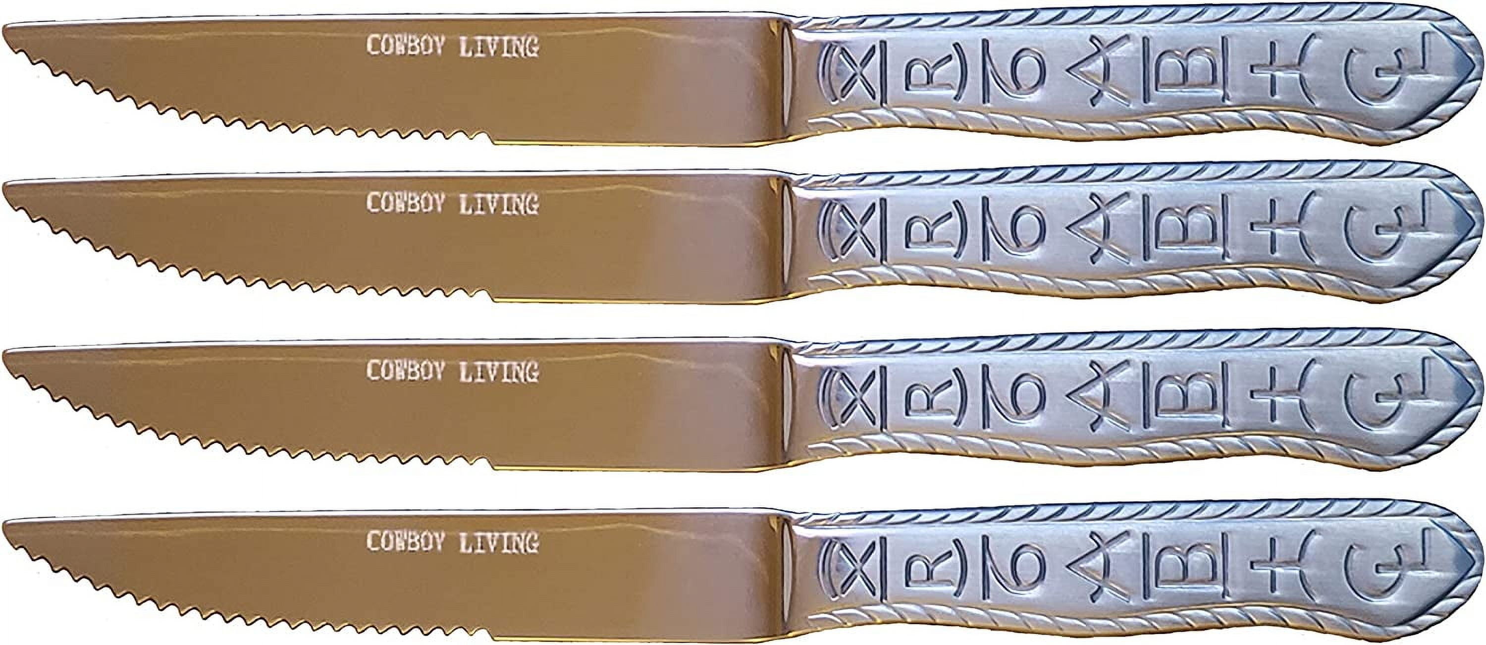 Ranch Brands Stainless Steel Western Flatware/Silverware Steak Knife ...