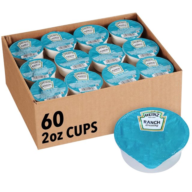 Ranch Dressing Single Serve Packet (2 oz Packets, Pack of 60) - Walmart.com