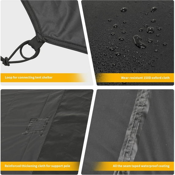 Ranch Fire Teepee Tent, Cold Weather Winter Hot Tent with Stove Jack, 4 ...