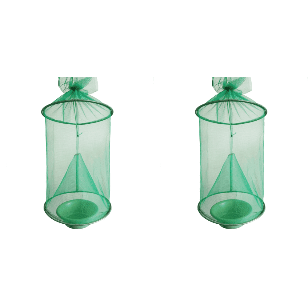 Ranch Fly Trap (2 Pack) with Bait Tray Indoor or Outdoor Fly Traps ...