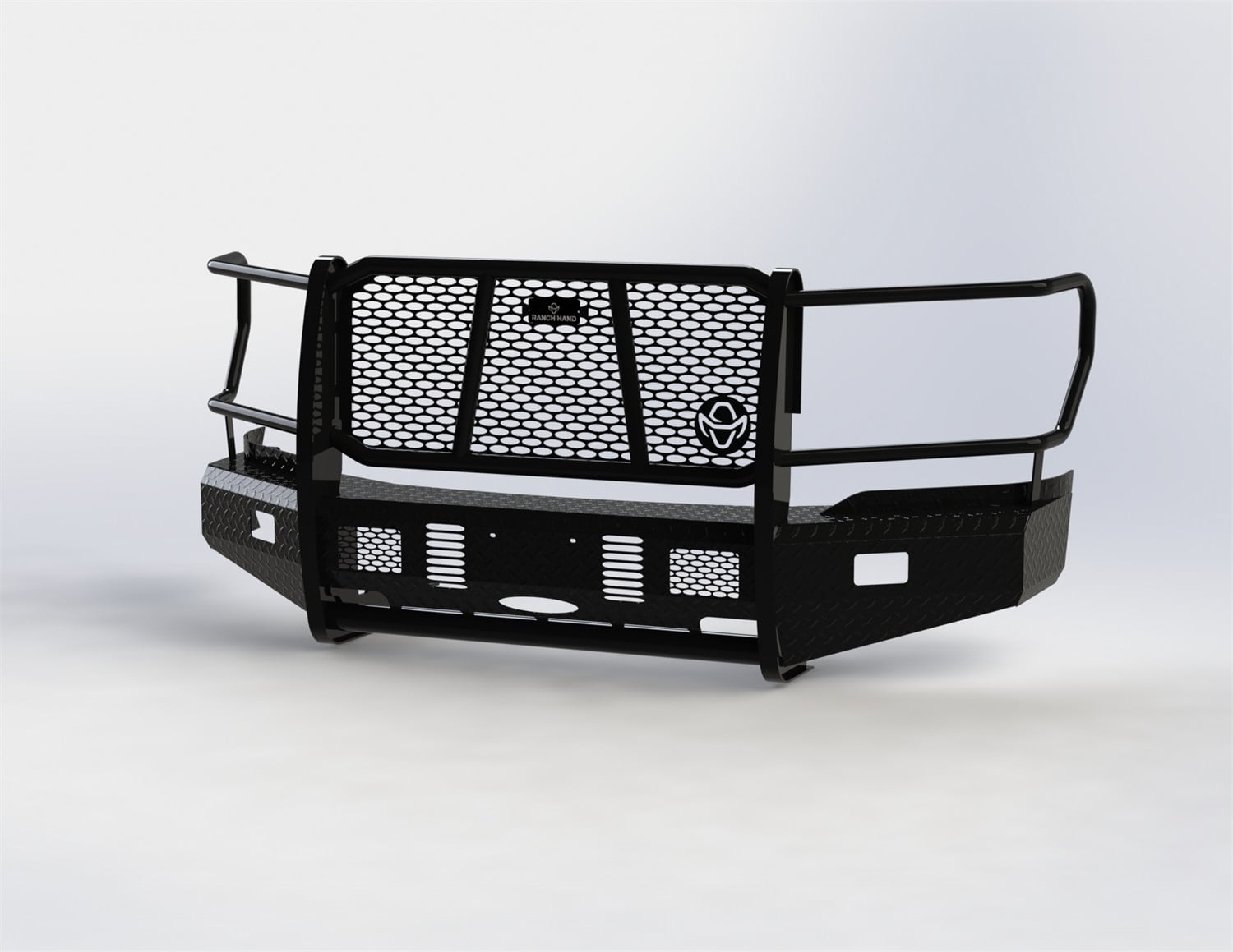 Ranch Hand FSF18HBL1 Summit Series Front Bumper; Retains Factory Tow ...
