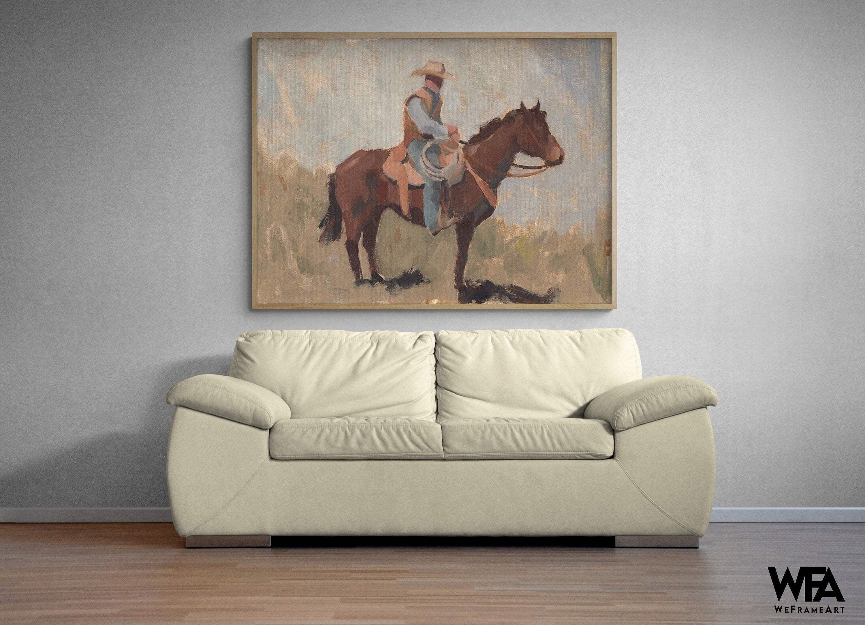 Ranch Hand I by Jacob Green, Cowboy Art Print, Brown Horse Painting ...