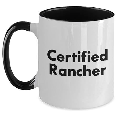 Rancher Gifts: Unique Certified Rancher Two Tone Coffee Mugs for ...