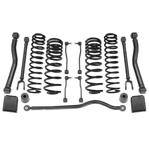 Rancho RS66128B-2 Lift Suspension Kit with Front & Rear Shocks, Sway ...