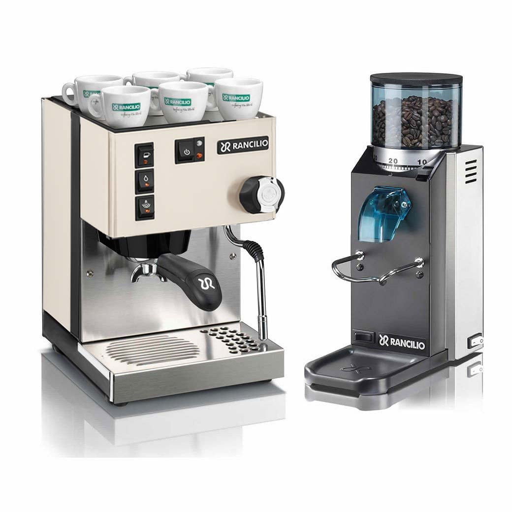 Rancilio Silvia M V6 and Grinder (White, Doserless Silver) - Walmart.com