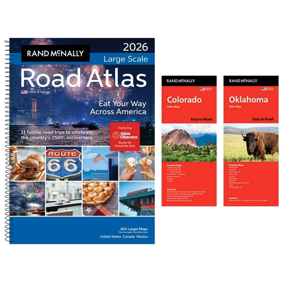 Rand McNally 2026 Large Scale Road Atlas with Easy to Read Colorado ...
