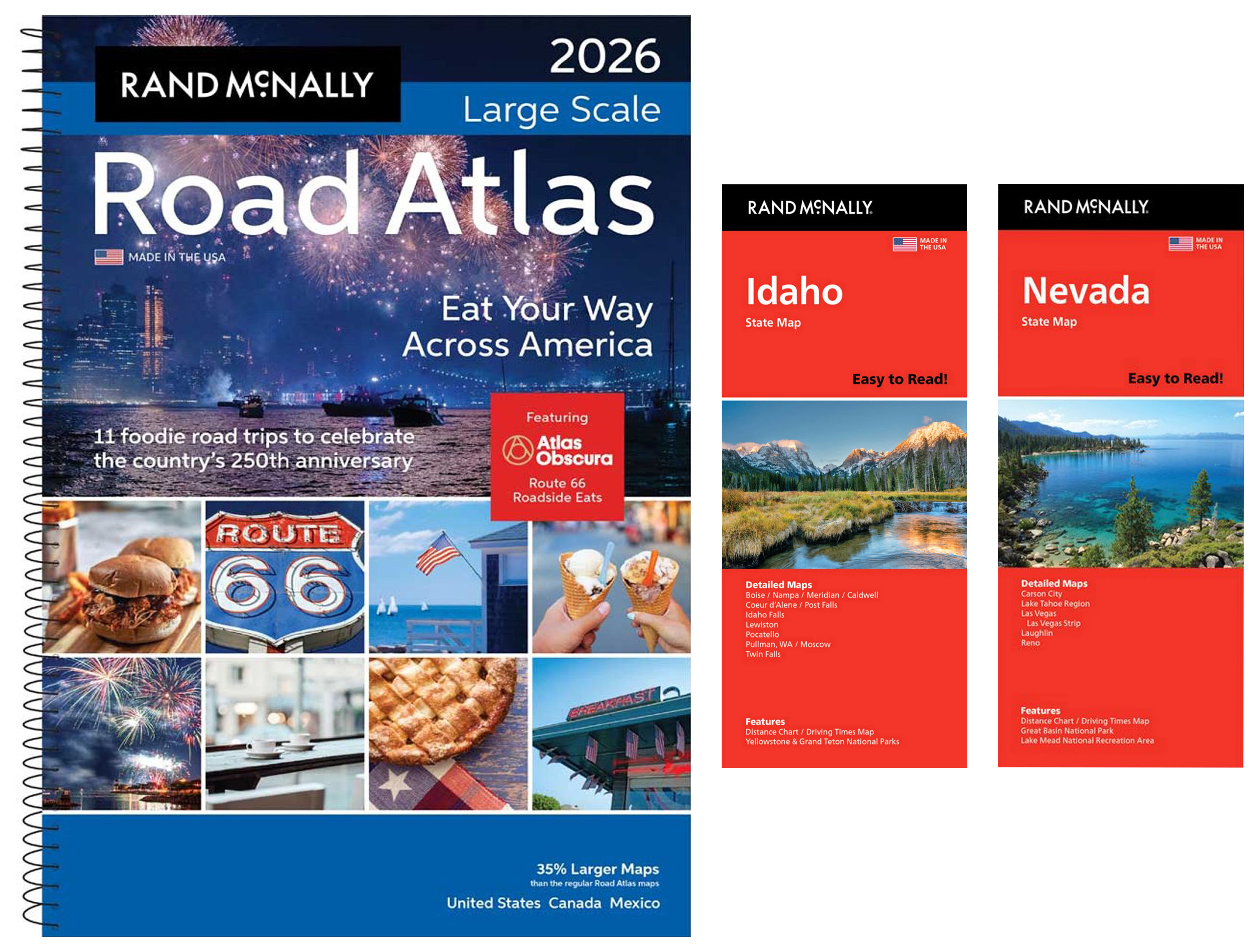 Rand McNally 2026 Large Scale Road Atlas with Easy to Read Idaho ...
