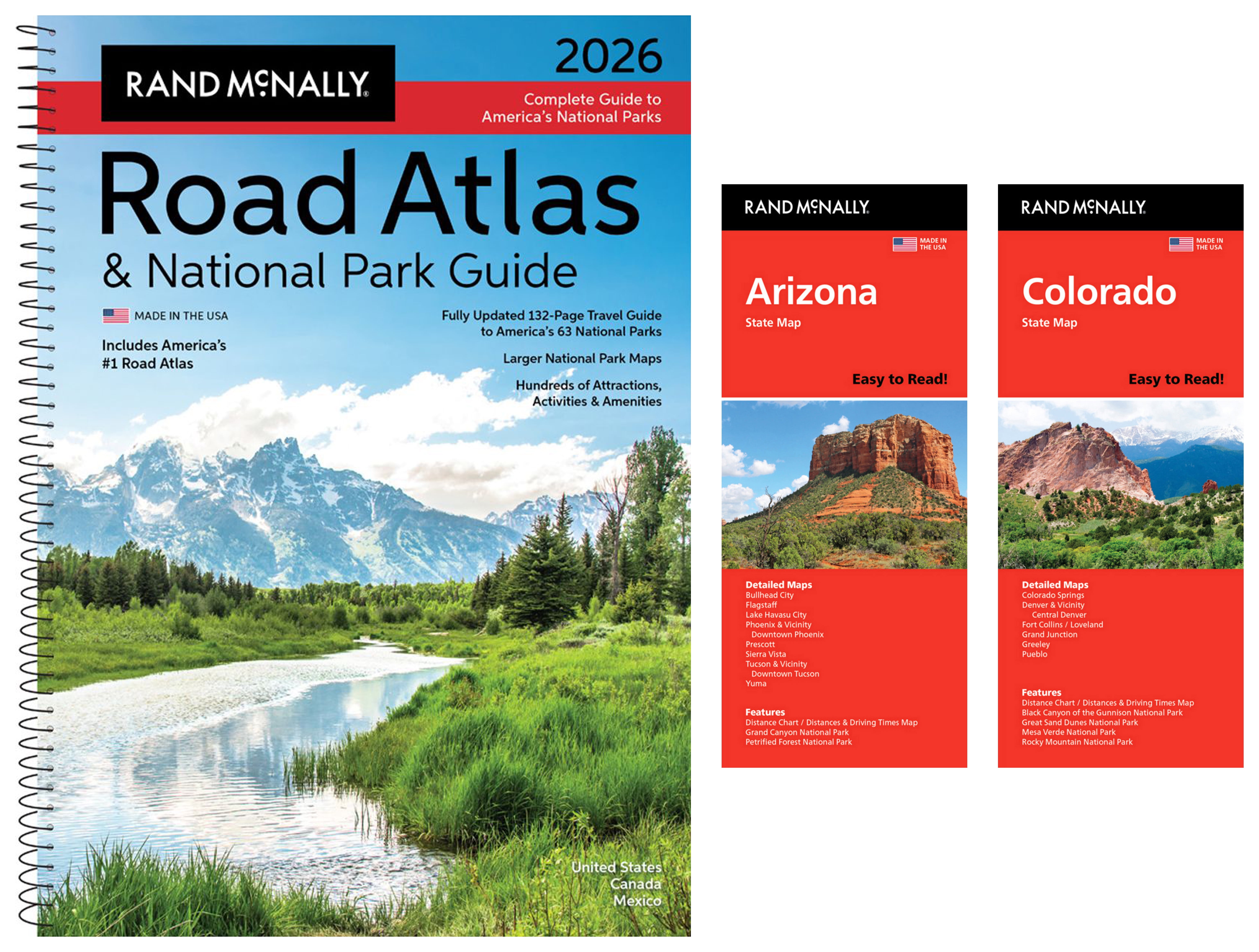 Rand McNally 2026 Road Atlas & National Park Guide with Arizona ...