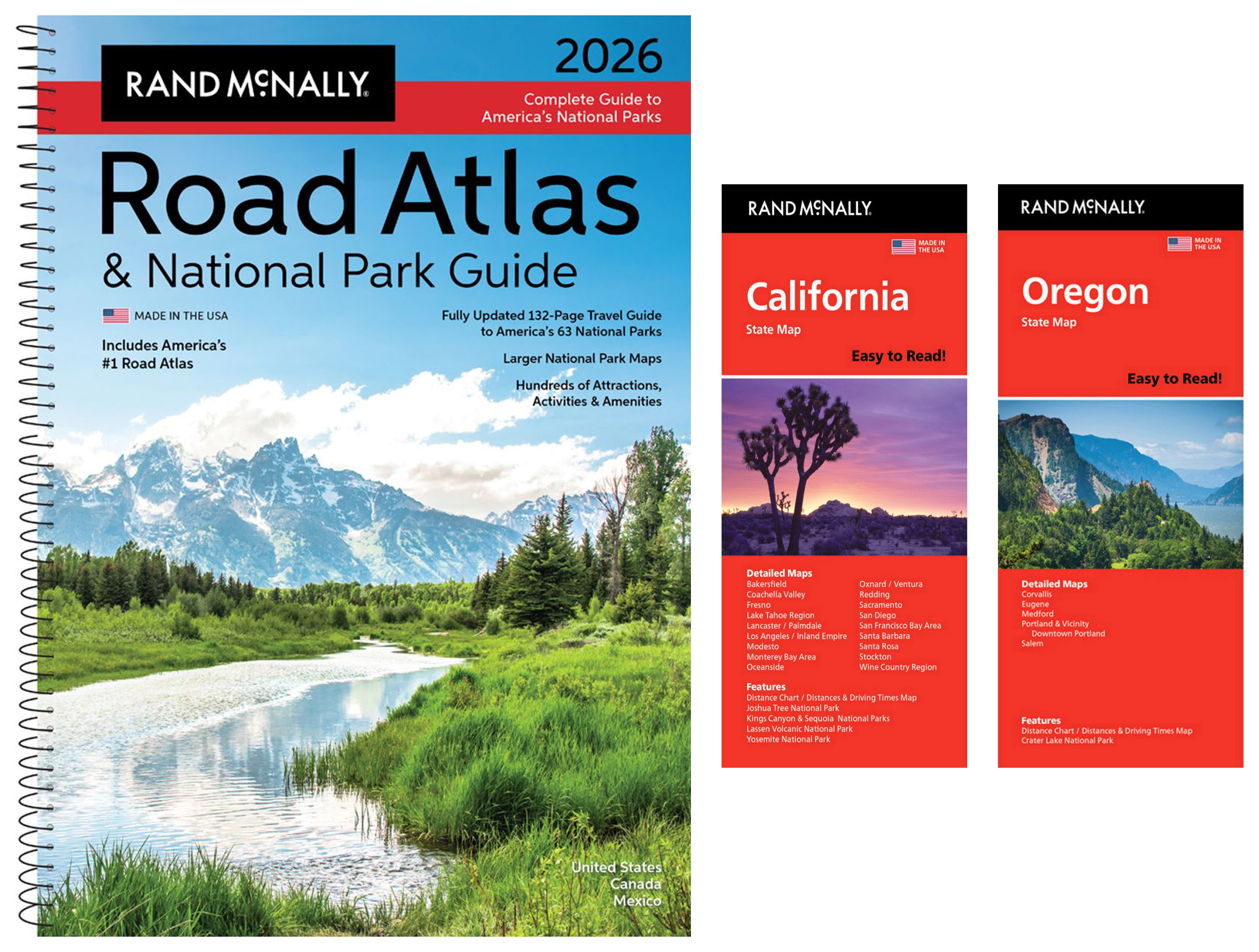 Rand McNally 2026 Road Atlas & National Park Guide with California ...