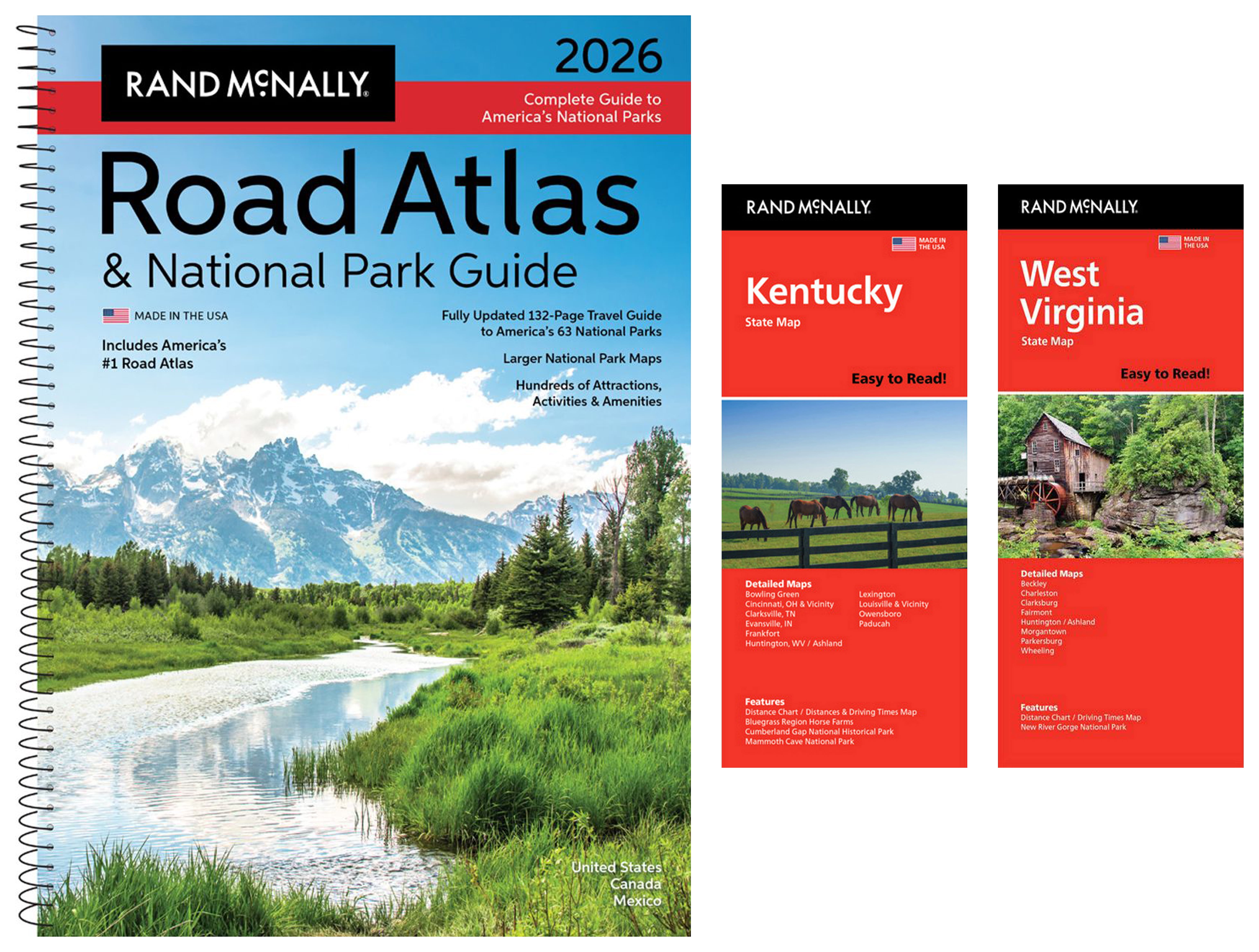 Rand McNally 2026 Road Atlas & National Park Guide with Kentucky & West ...