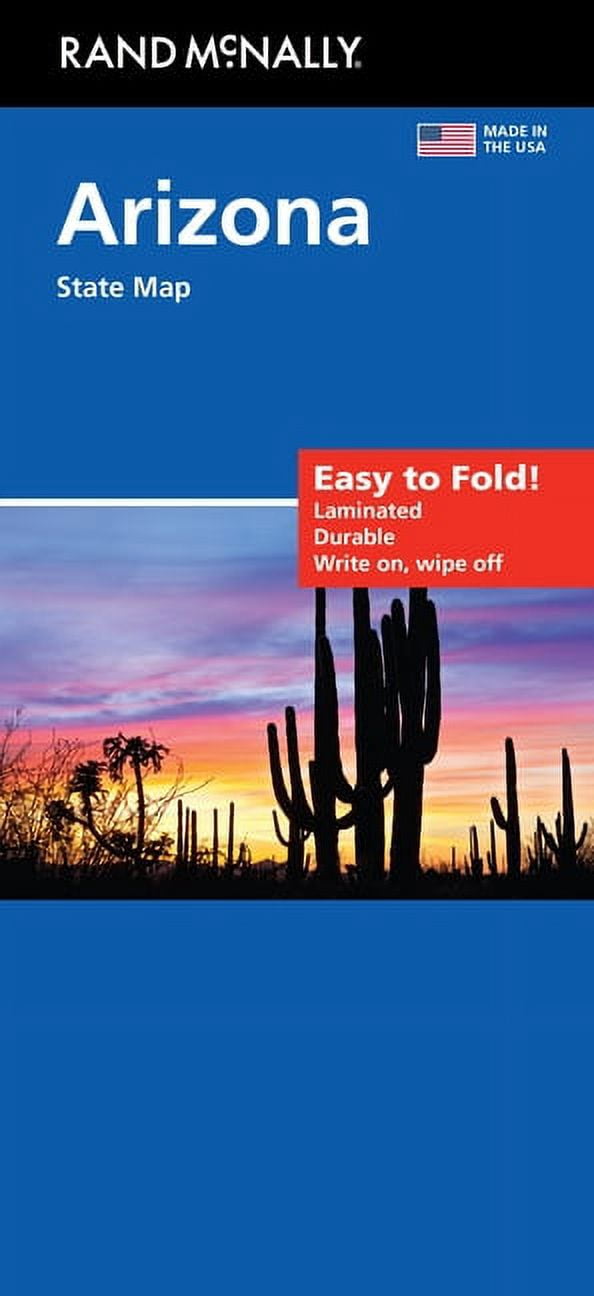Rand McNally Easy to Fold: Arizona State Laminated Map, (Paperback ...