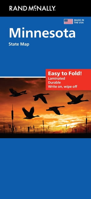 Rand McNally Easy to Fold: Minnesota State Laminated Map, (Paperback ...