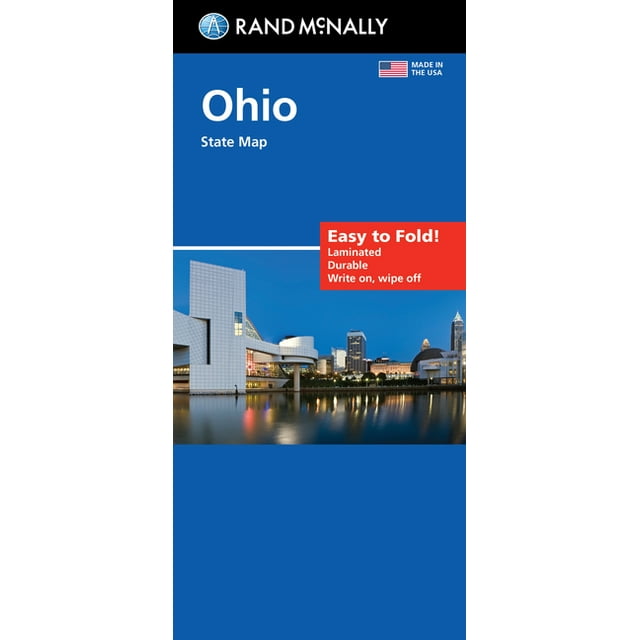 Rand McNally Easy to Fold: Ohio State Laminated Map, (Paperback ...