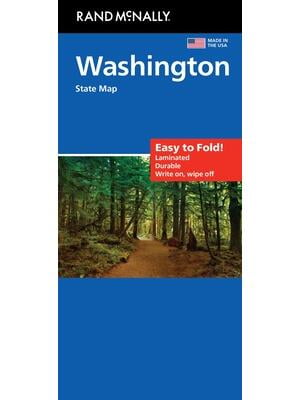 Rand McNally Easy to Fold: Washington State Laminated Map - Walmart.com