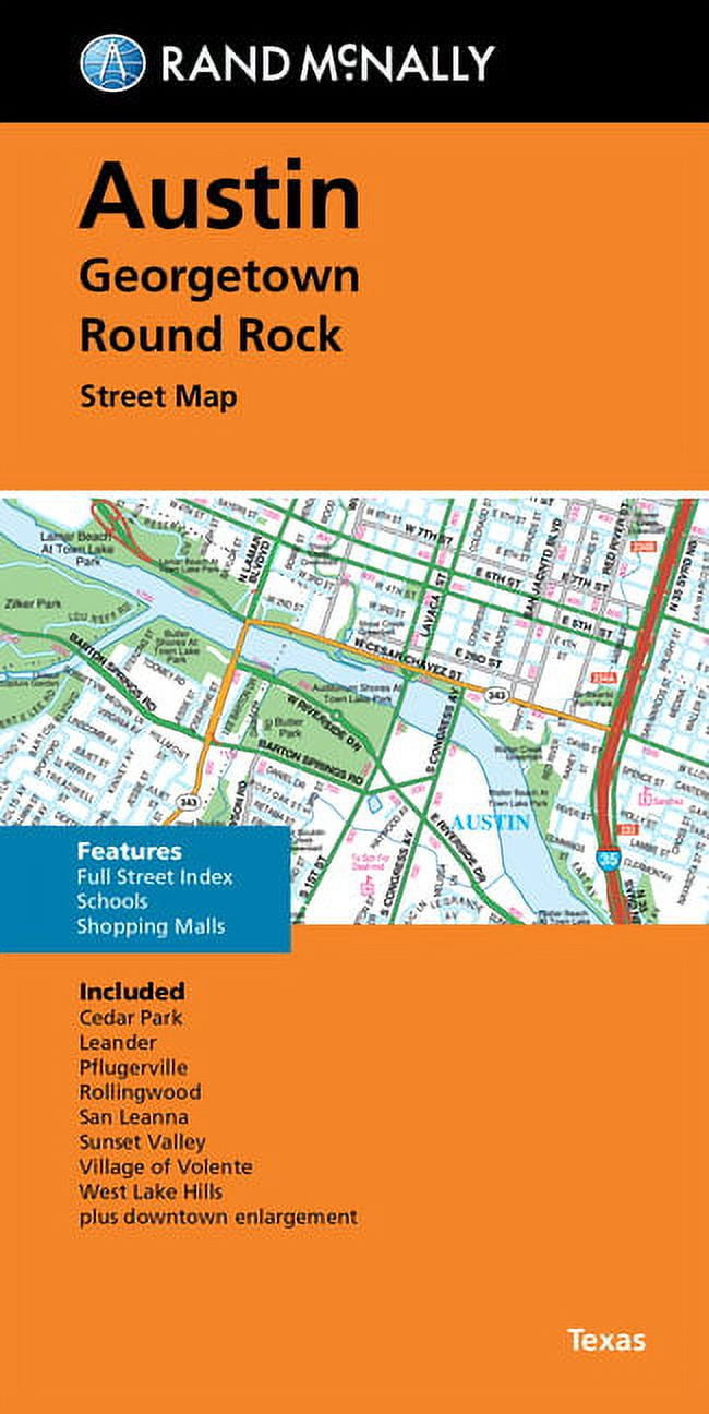 Rand McNally Folded Map: Austin, Georgetown & Round Rock Street Map ...