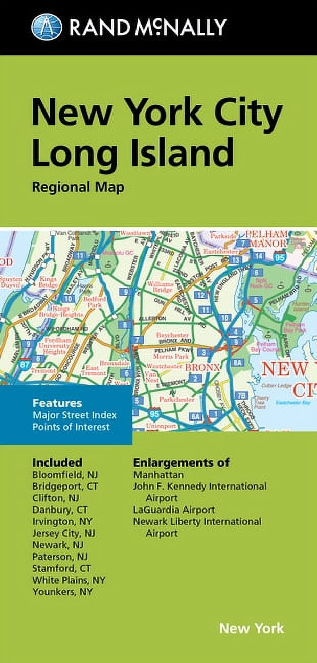 Rand McNally Folded Map: New York City Long Island Regional Map ...