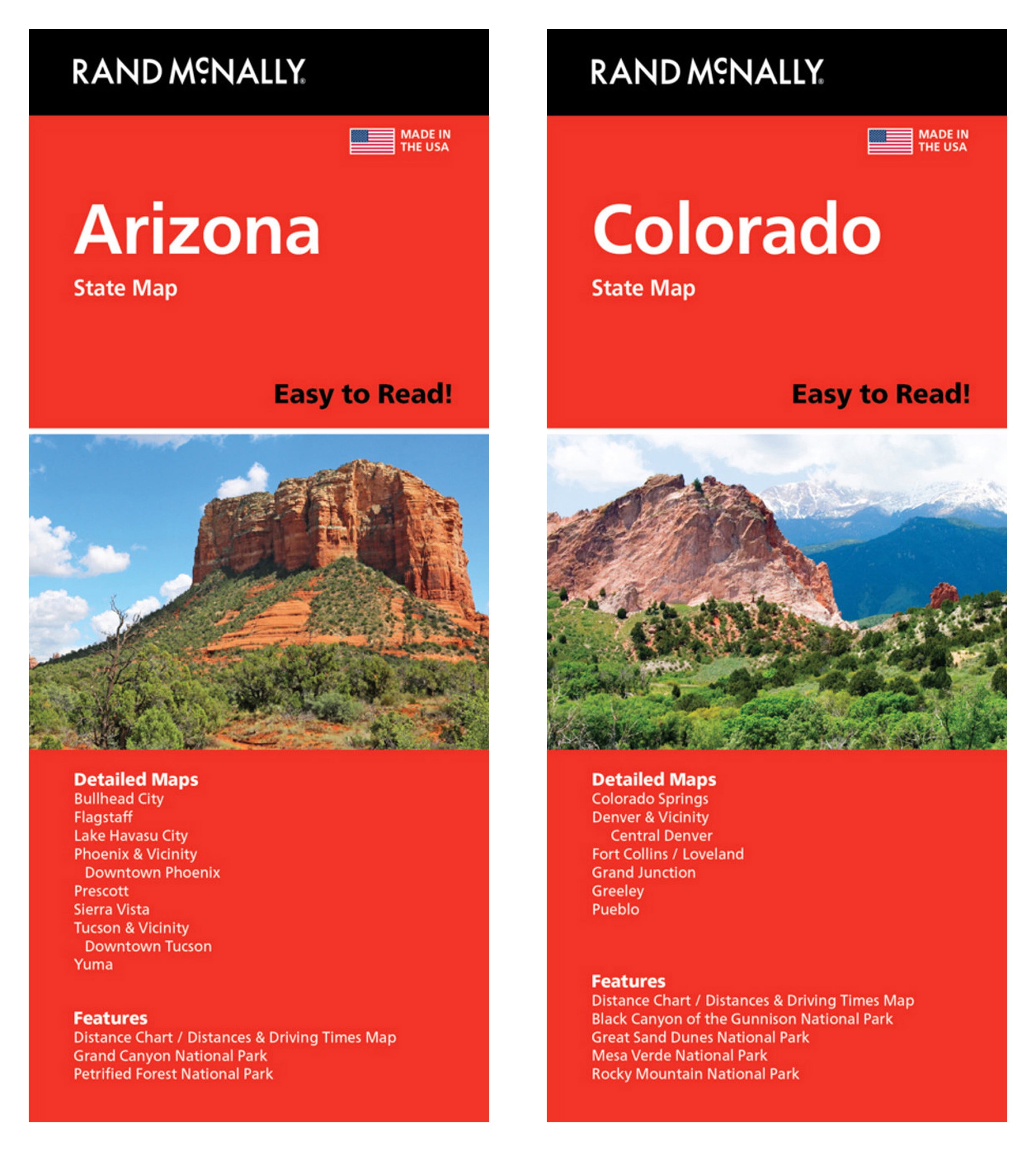 Rand McNally State Maps: Arizona and Colorado (2 Maps) - Walmart.com