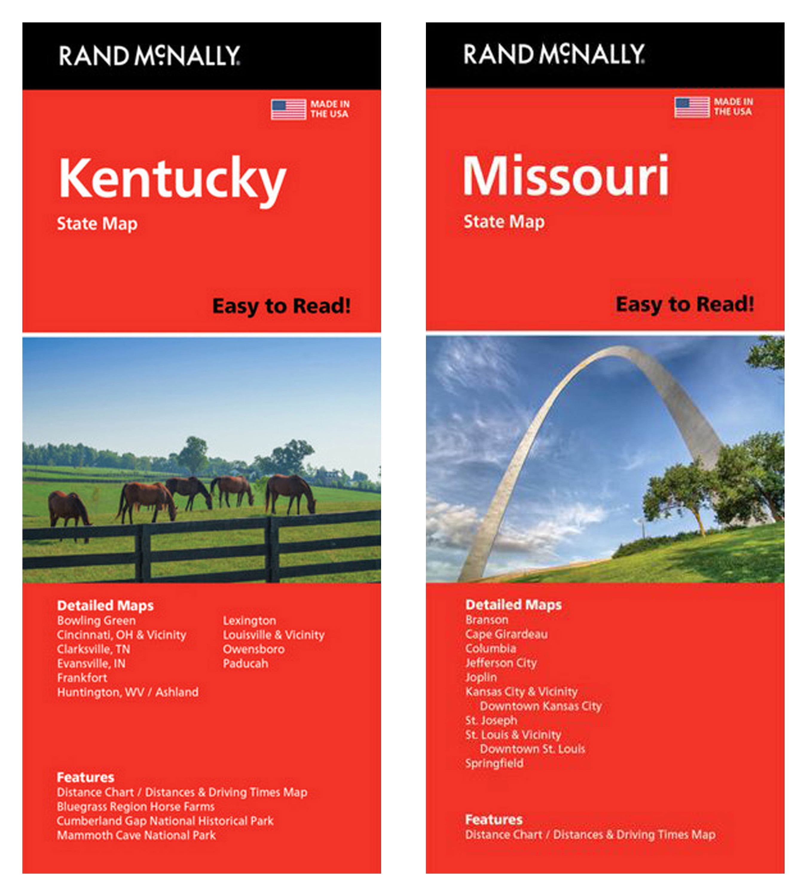 Rand McNally State Maps: Kentucky and Missouri (2 Maps) - Walmart.com