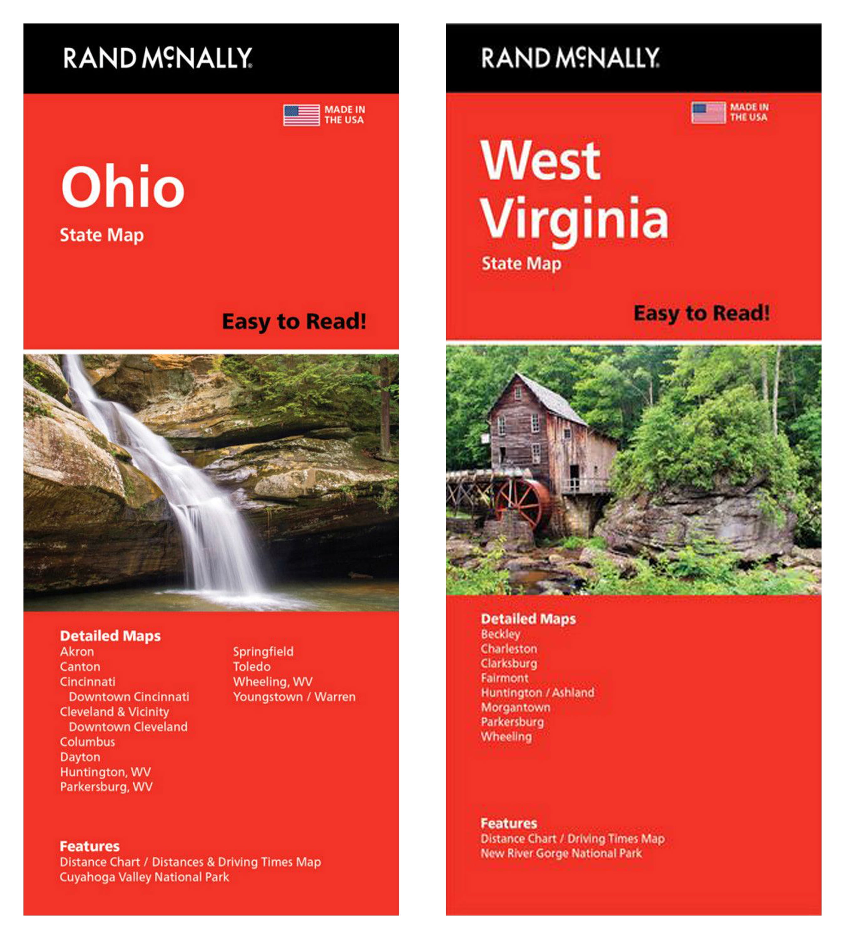 Rand McNally State Maps: Ohio and West Virginia (2 Maps) - Walmart.com