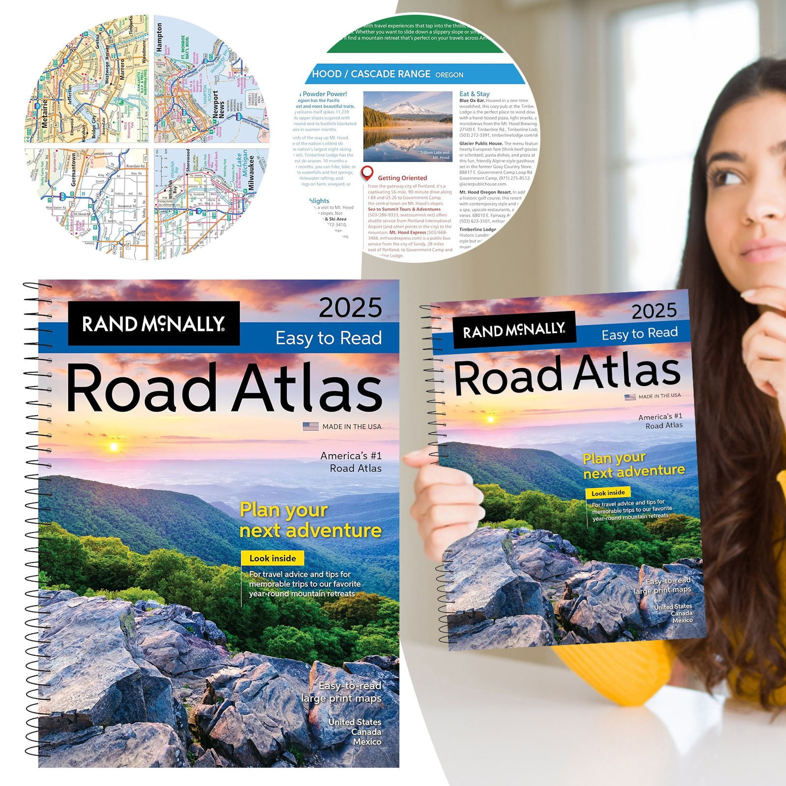 Rand Mcnally Midsize Easy To Read Road Atlas 2025 Rand Mcnally Road ...