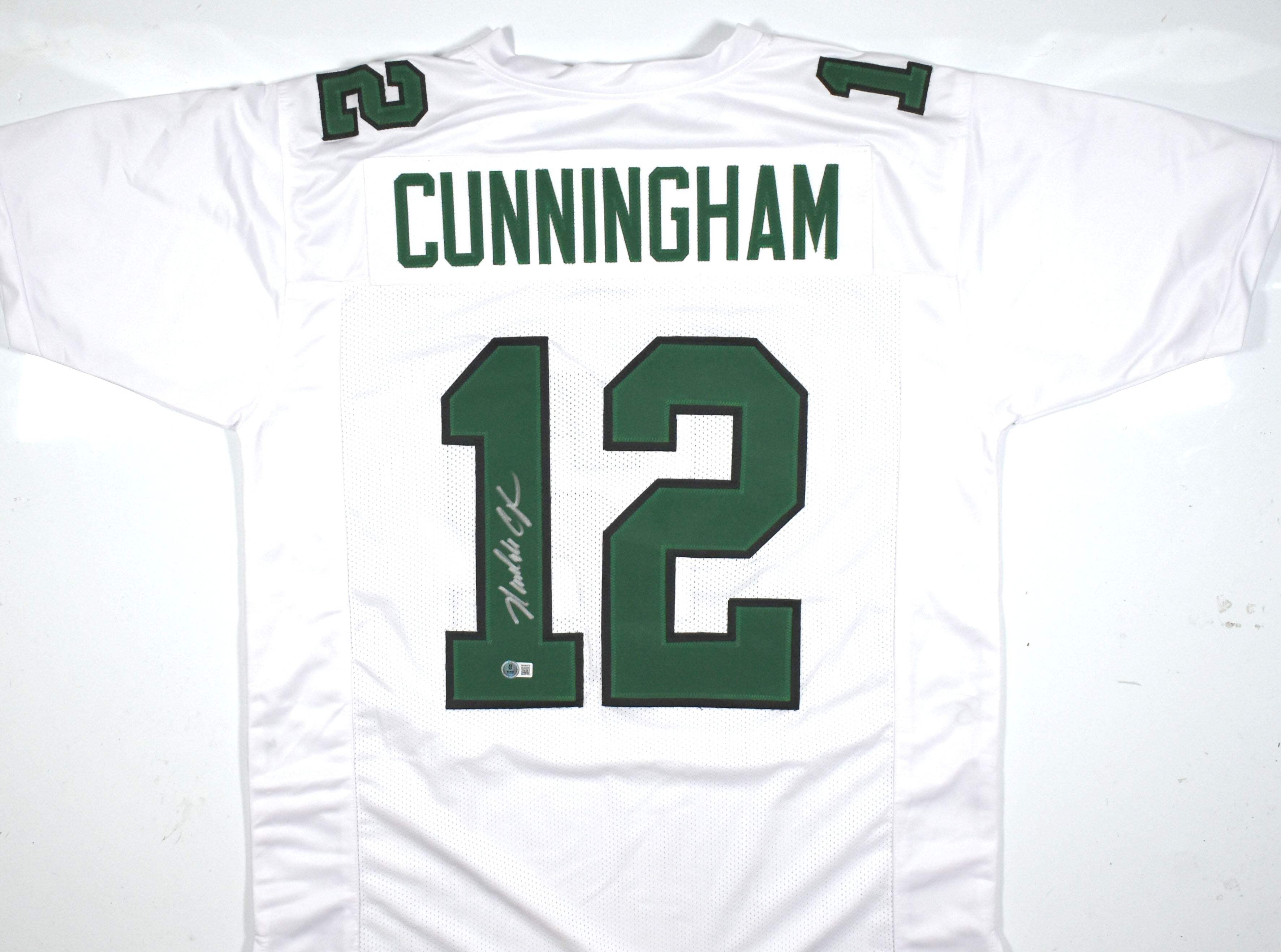 Randall Cunningham Autographed White Pro Style Jersey-Beckett W ...